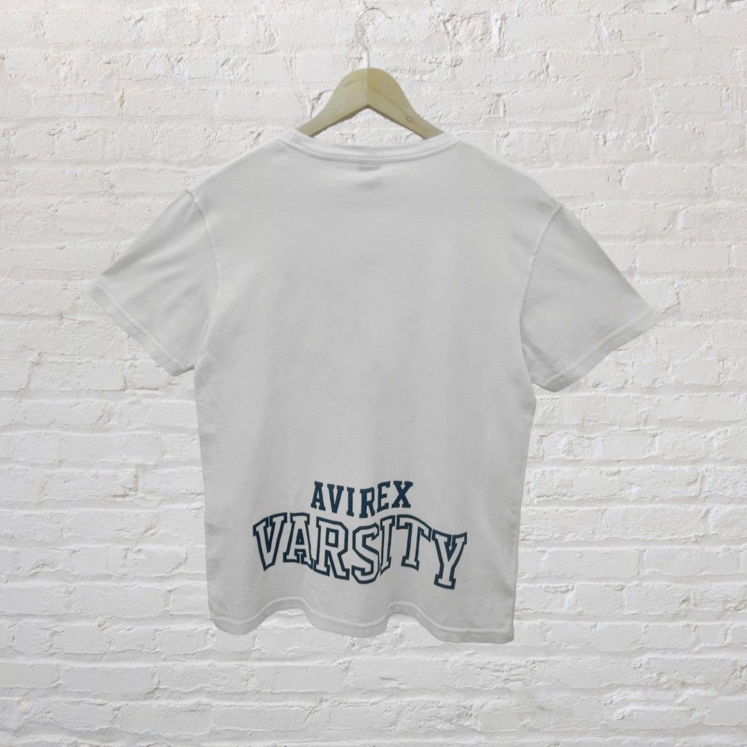 Avirex Corps Varsity tee, Men's Fashion, Tops & Sets, Tshirts & Polo Shirts on Carousell