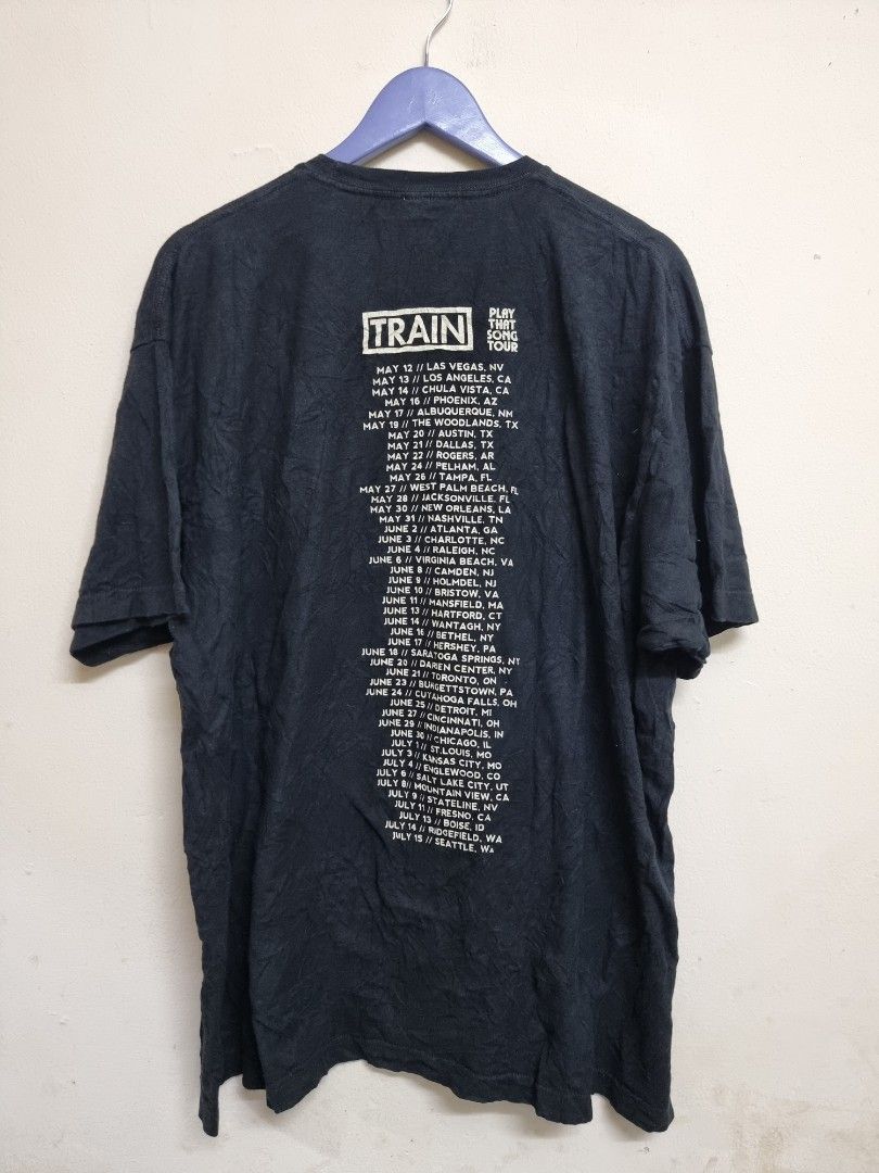 Band Train tour shirt, Men's Fashion, Tops & Sets, Tshirts & Polo ...