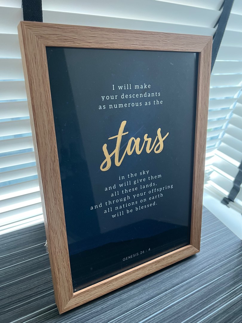 Bible verses home display, Furniture & Home Living, Home Decor, Other ...