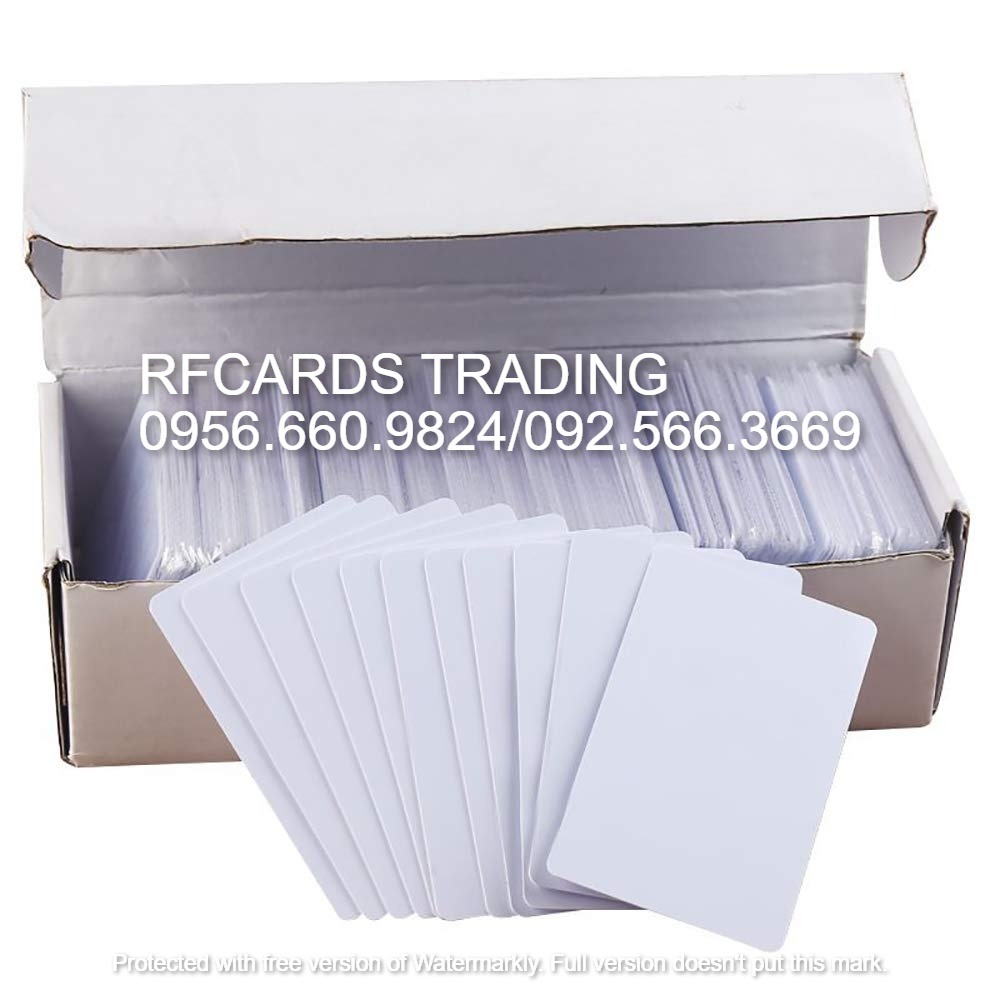 BLANK RFID CARD 13.56MHZ MIFARE 1K CARD PRINTABLE RFID CARD PLAIN WHITE ...