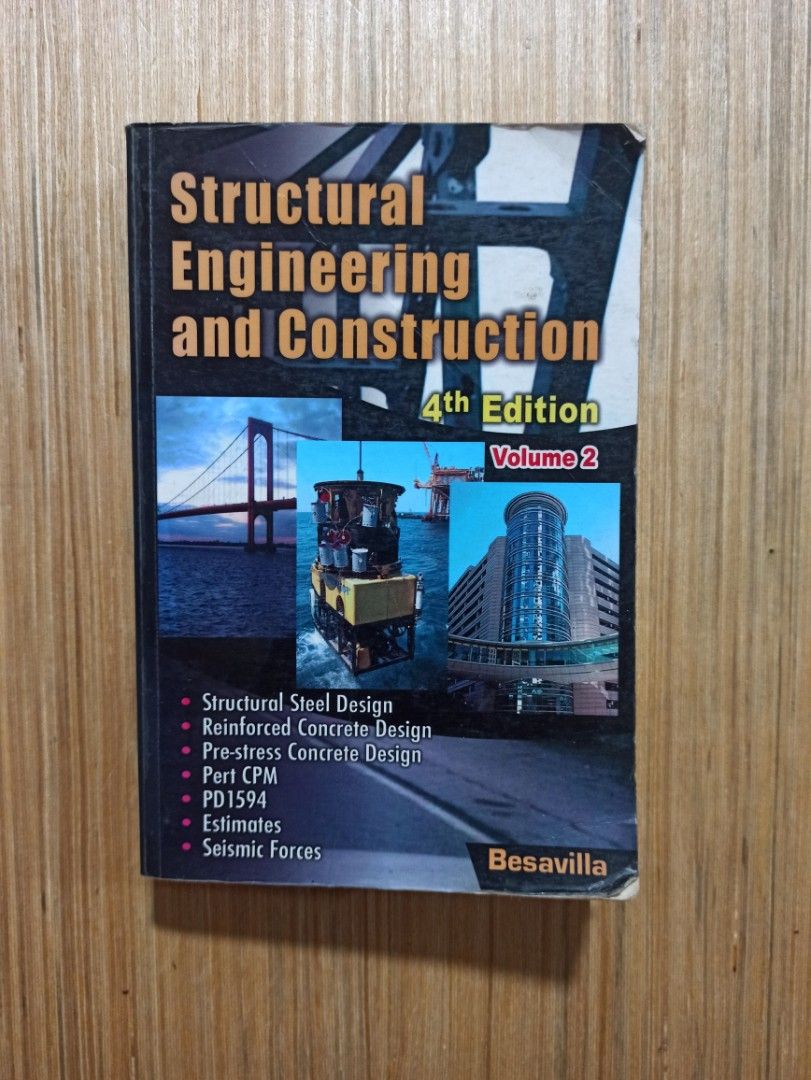 BOOK Structural Engineering and Construction 4th Ed. Volume 2 by Besavilla, Hobbies & Toys ...