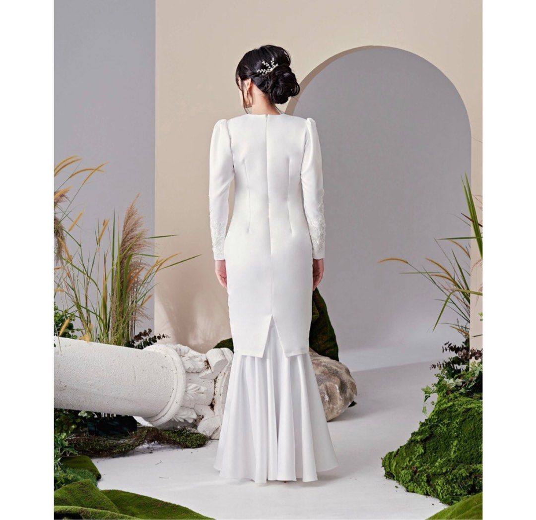 Bridal series Adnaa HQ, Women's Fashion, Muslimah Fashion, Baju Kurung ...