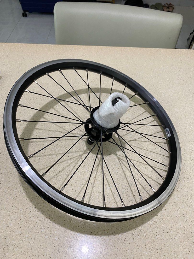 Brompton Pline front wheel and back wheel, Sports Equipment, Bicycles ...