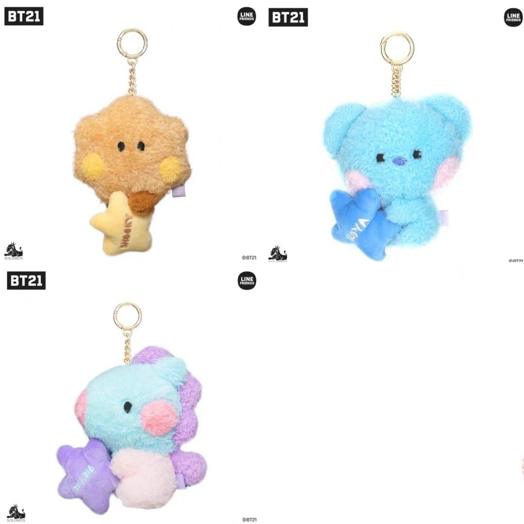 BT21 MININI STAR PLUSH KEYCHAIN, Hobbies & Toys, Collectibles & Memorabilia, K-Wave on Carousell