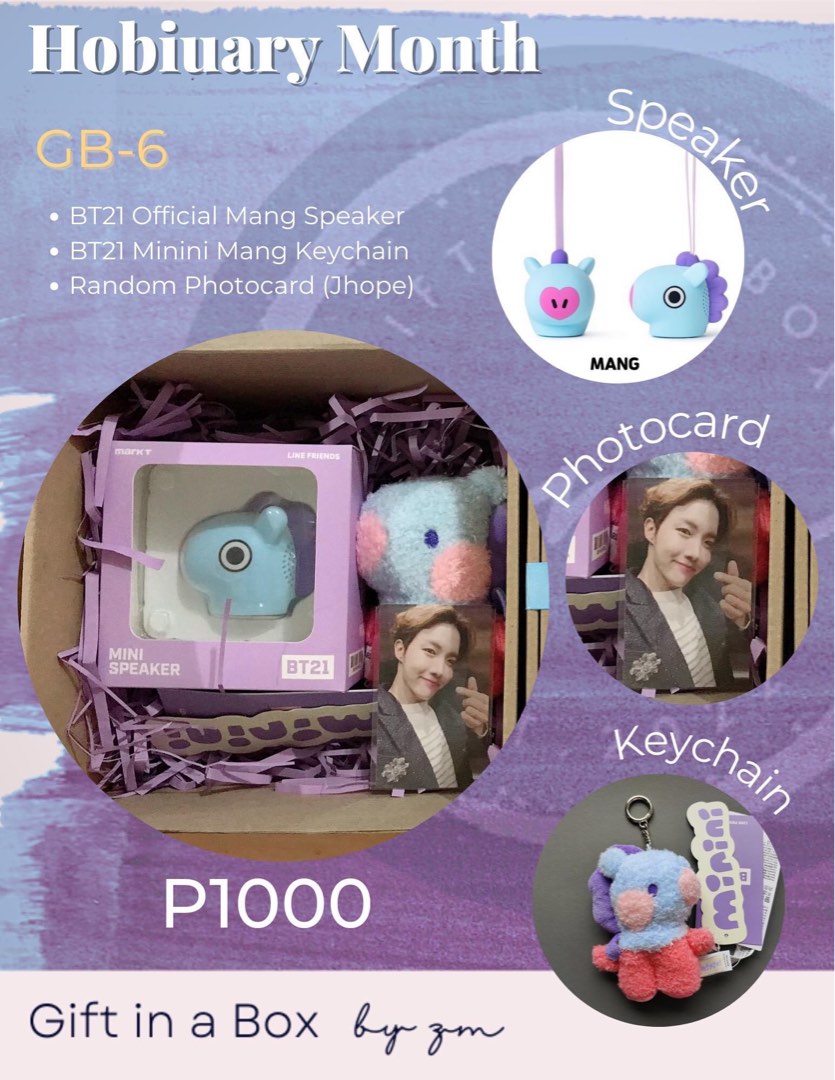 BT21 Official Mang Speaker, keychain and Photocard, Hobbies & Toys ...