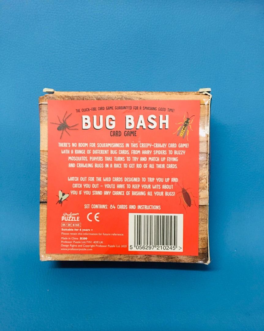 Bug Bash Card Game Hobbies And Toys Toys And Games On Carousell