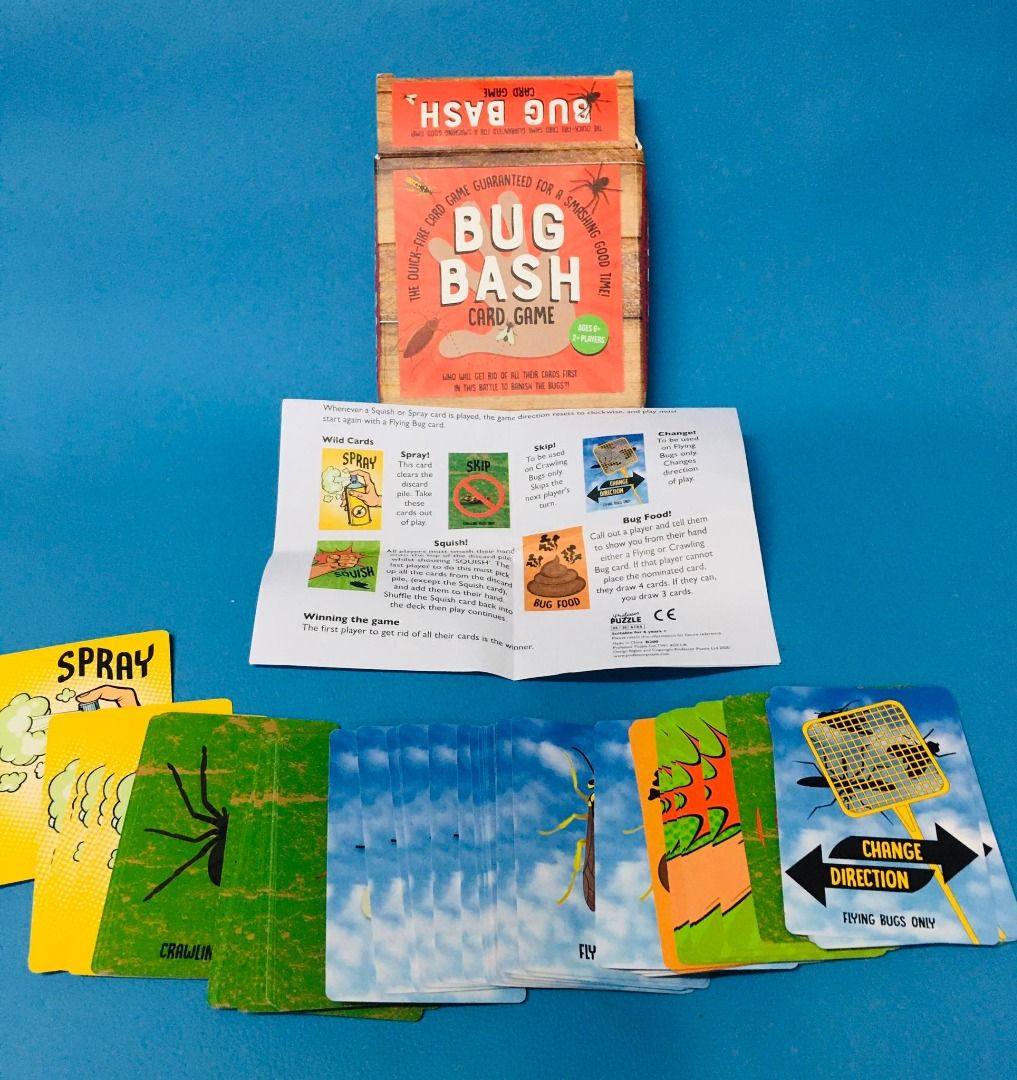 Bug Bash Card Game, Hobbies & Toys, Toys & Games on Carousell
