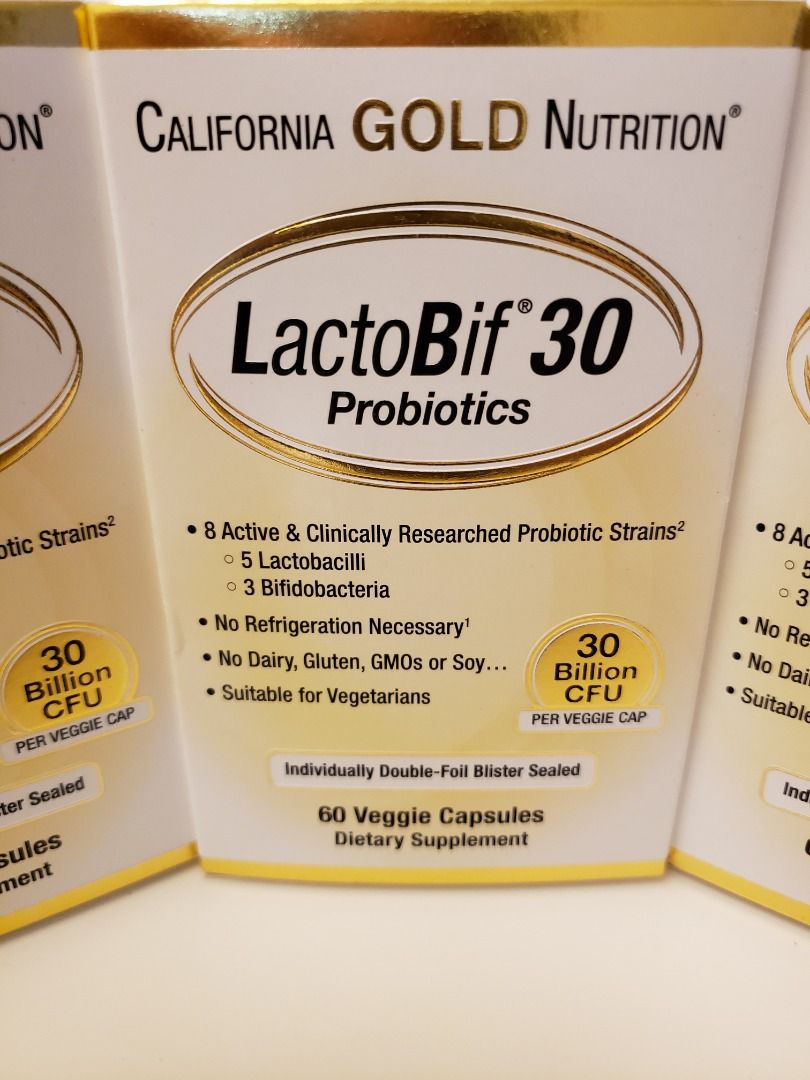 美國 California Gold Nutrition, LactoBif 益生菌，300 億菌落單位，60 粒素食膠囊, 健康及營養食用品 ...