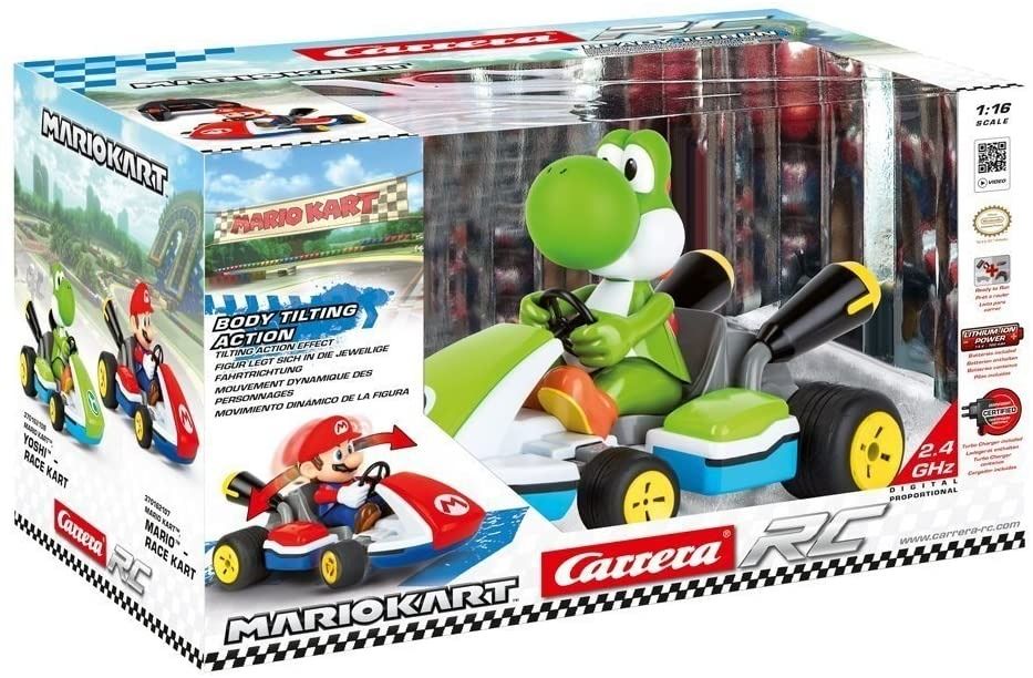 Carrera RC Official Licensed Mario Kart Yoshi Race Kart 1:16 Scale 2.4 ...