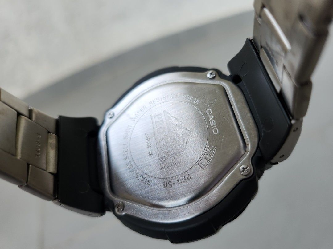 Casio protrek prg-50 titanium watch 電子錶 vintage classic 懷舊 tough solar ...
