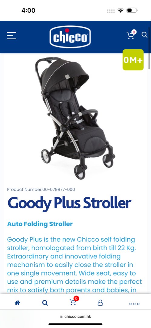 Chicco - Goody Plus Stroller 初生適用Bb車 (超新淨！), 兒童＆孕婦用品, 外出用品, 外出用品 - 嬰兒車 - Carousell