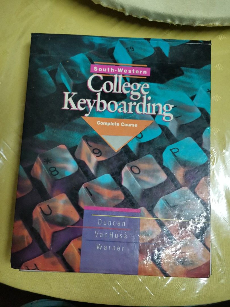 College Keyboarding Complete Course Duncan Vanhuss Warner book 1994 ...