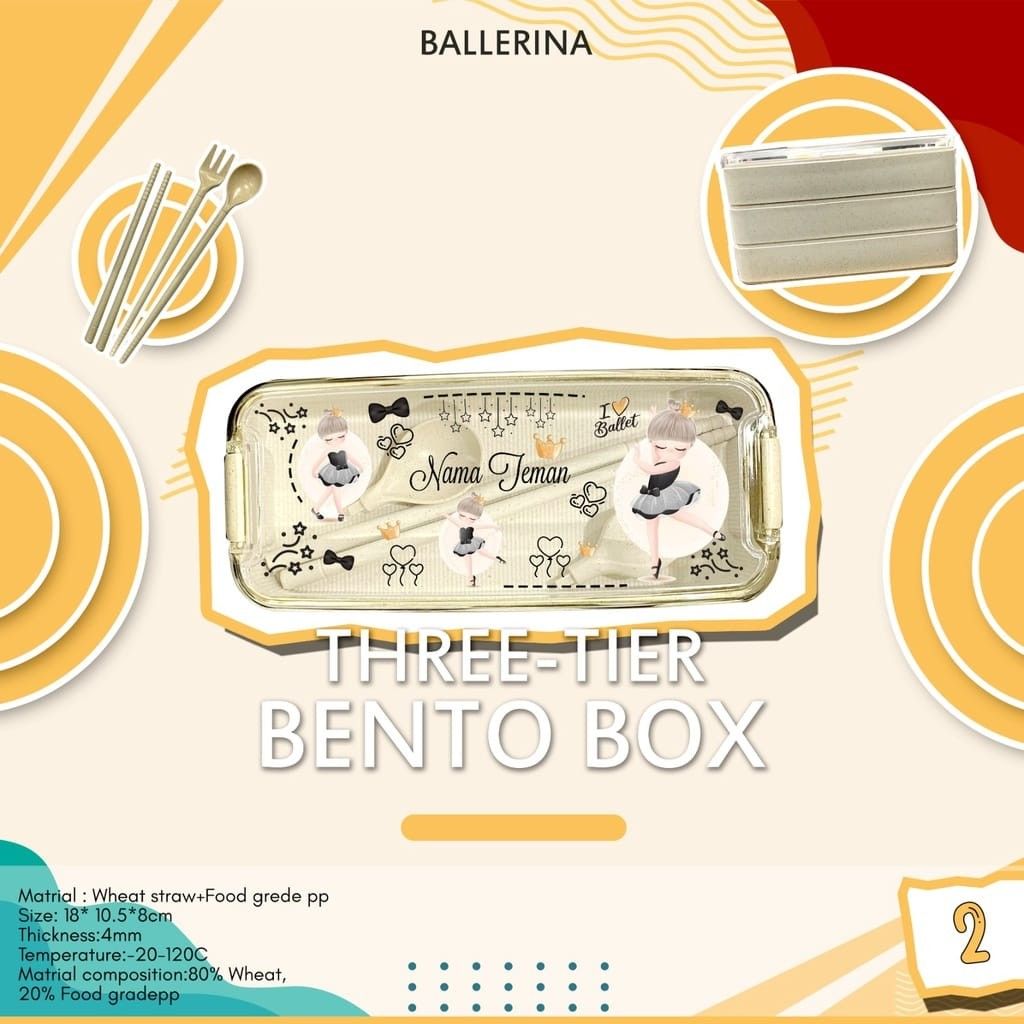 CUSTOMIZED LUNCH BOX CHARACTER 3 LAYERS, Furniture & Home Living ...