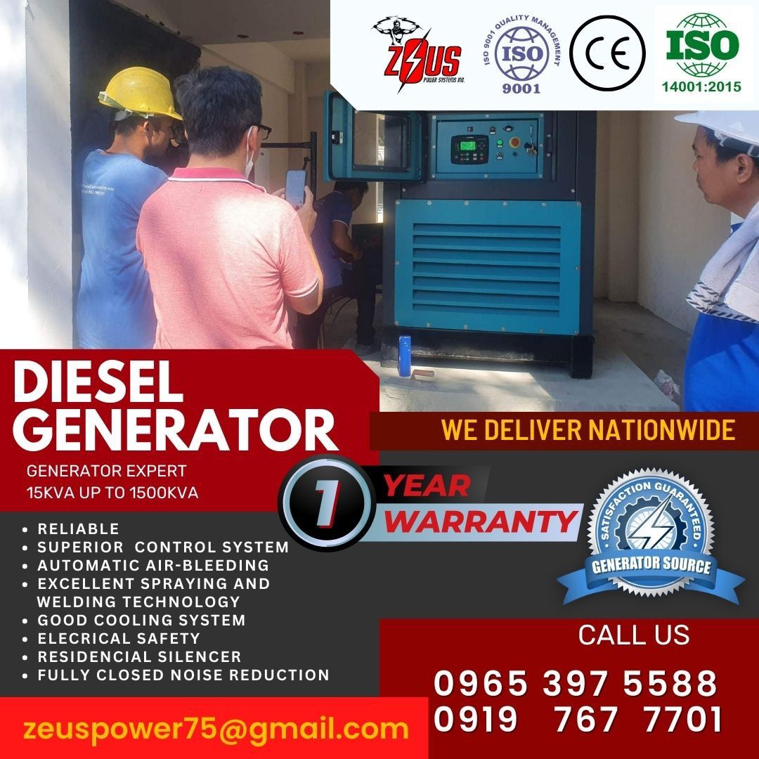 BRAND NEW Generator set 15kVA 35kVA 45kVA 50kVA 60kVA 75kVA 100kVA ...