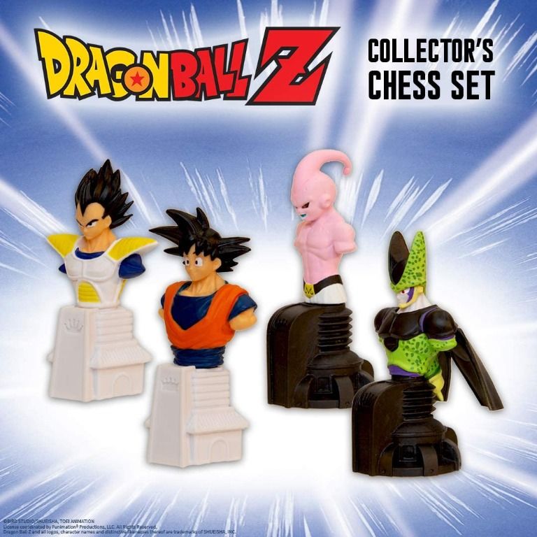 Dragon Ball Z Collector's Chess Set | Custom Sculpted Chess Pieces DBZ ...