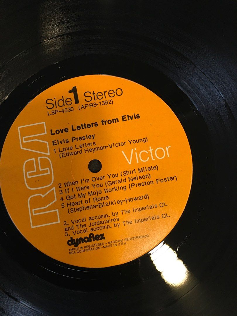 Elvis Presley - Love Letters From Elvis lp, Hobbies & Toys, Music ...