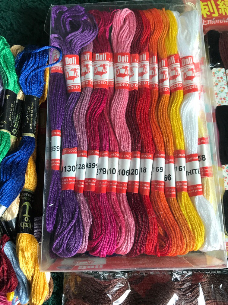 Embroidery thread clearance ( more than 125 pieces), Hobbies & Toys ...