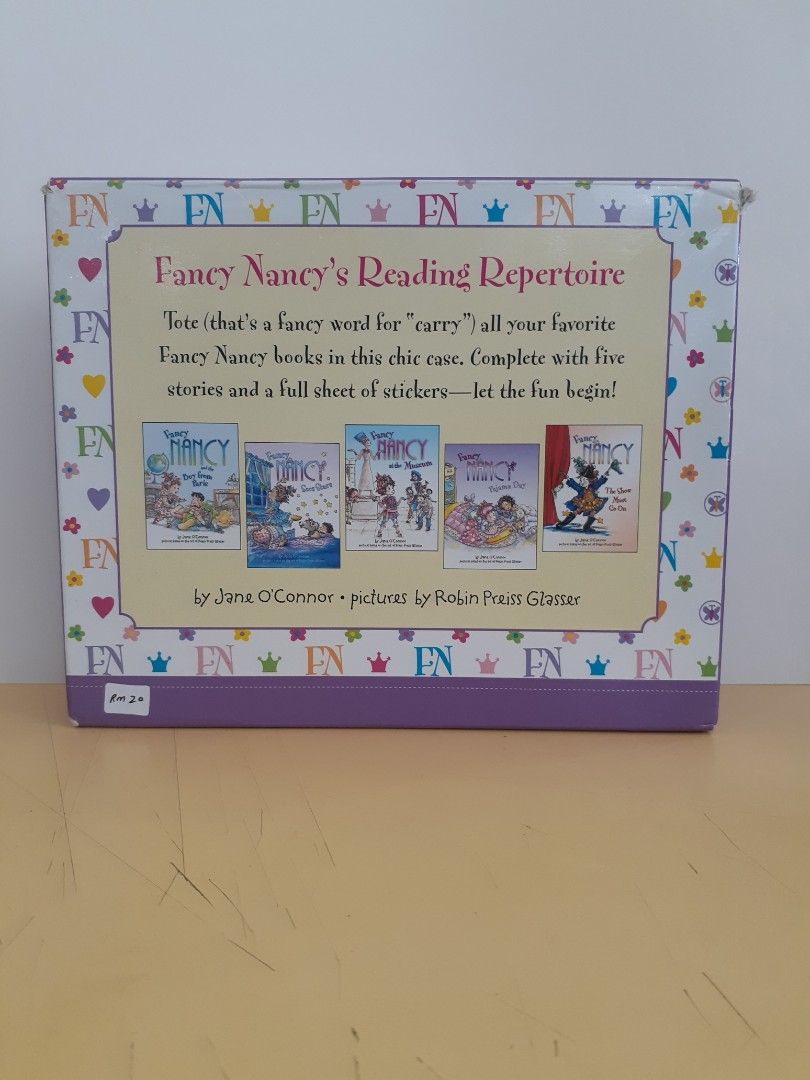 (ENG) Fancy Nancy Treasure Box Five Fancy Books Inside, Hobbies & Toys ...