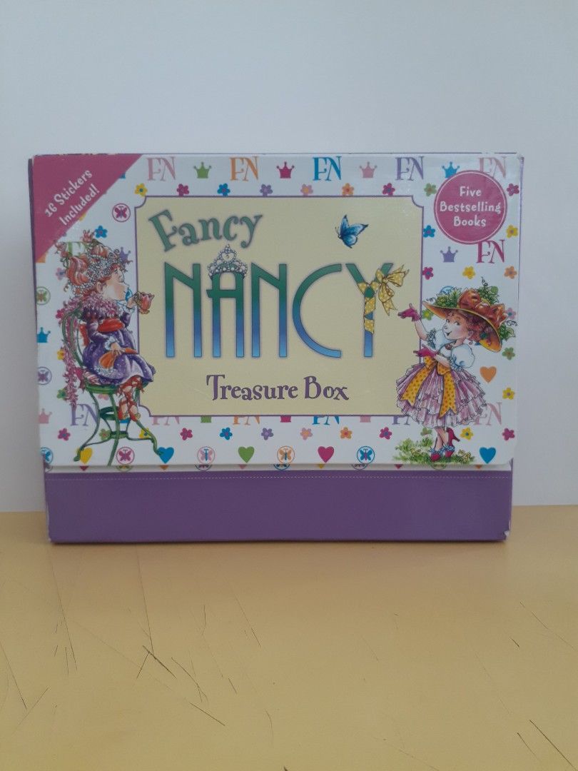 (ENG) Fancy Nancy Treasure Box Five Fancy Books Inside, Hobbies & Toys ...
