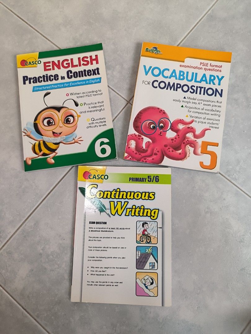English Assessment books for P5 and P6, Hobbies & Toys, Books ...