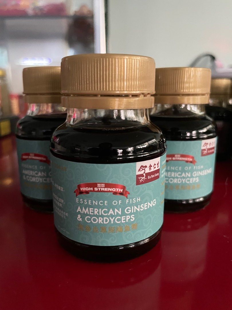 Eu yan sang essence of fish american ginseng & cordyceps, Health ...
