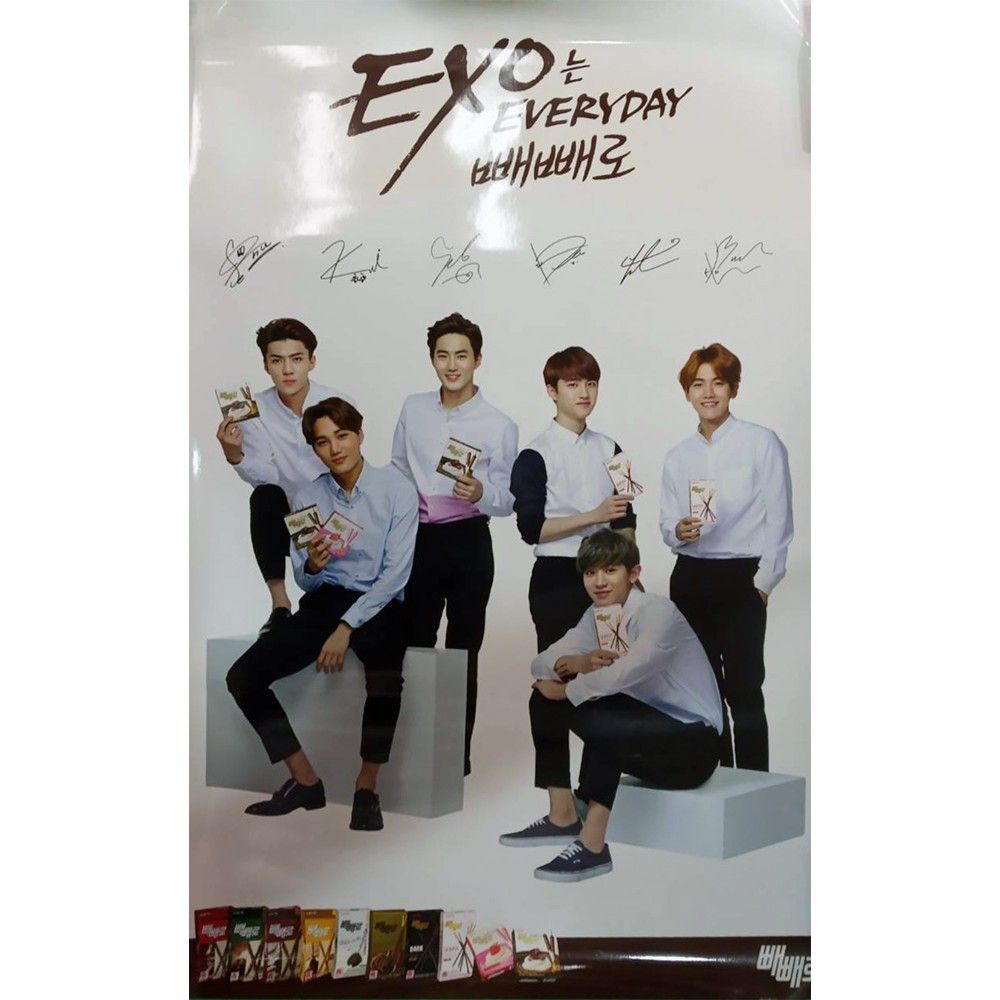 EXO Official Posters, Hobbies & Toys, Collectibles & Memorabilia, K ...