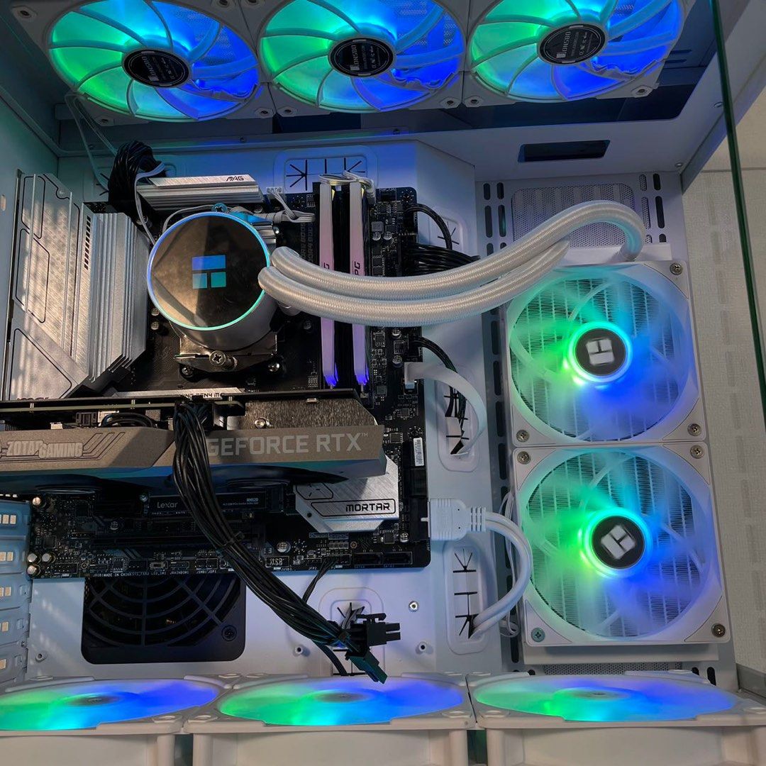 Fish tank Budget Gaming PC Ryzen 5 5600X with RTX 3060 12GB Gaming ...