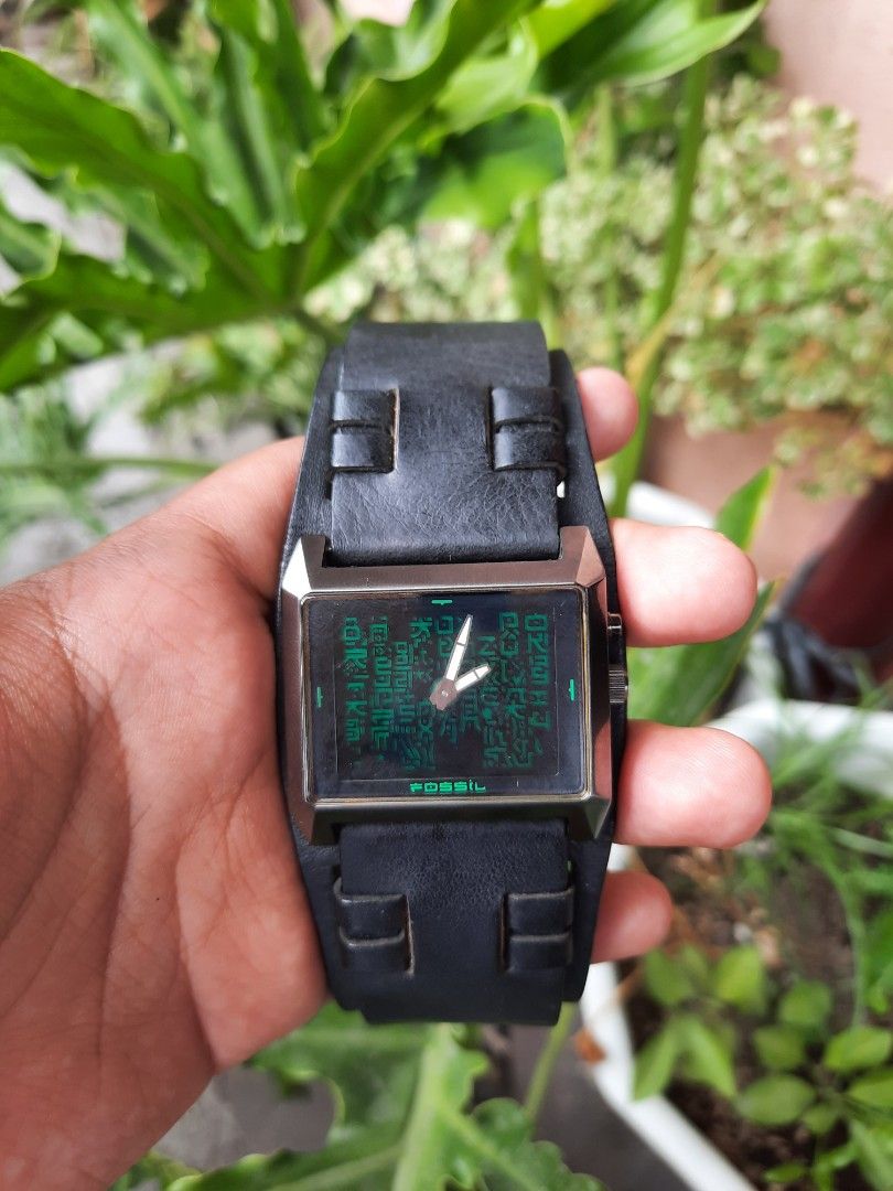 FOSSIL ULTRA RARE BIG TIC MATRIX WATCH AUTHENTIC, Men's Fashion, Watches & Accessories, Watches ...