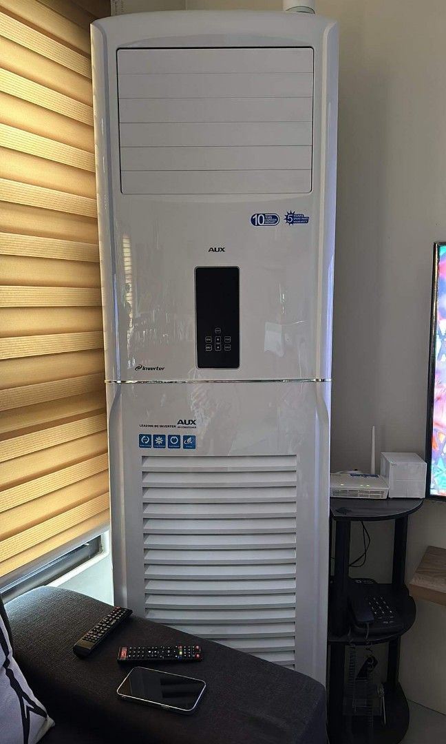 Free Installation! AUX (3TR) Inverter Floor Mounted Air Conditioner, TV ...