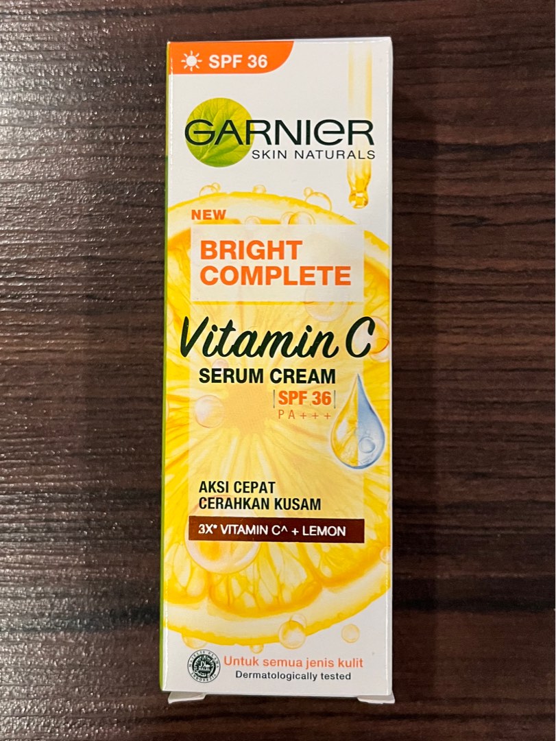 Garnier Bright complete SPF36 Muti-Action Whitening Serum Cream, Beauty ...