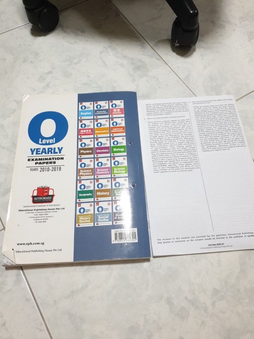 GCE O level English Oral Communication Ten Year Series, Hobbies & Toys ...