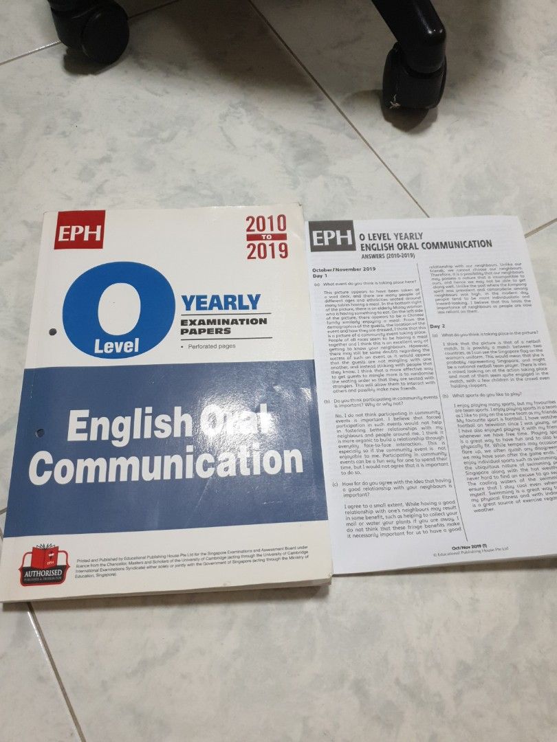 GCE O level English Oral Communication Ten Year Series, Hobbies & Toys ...