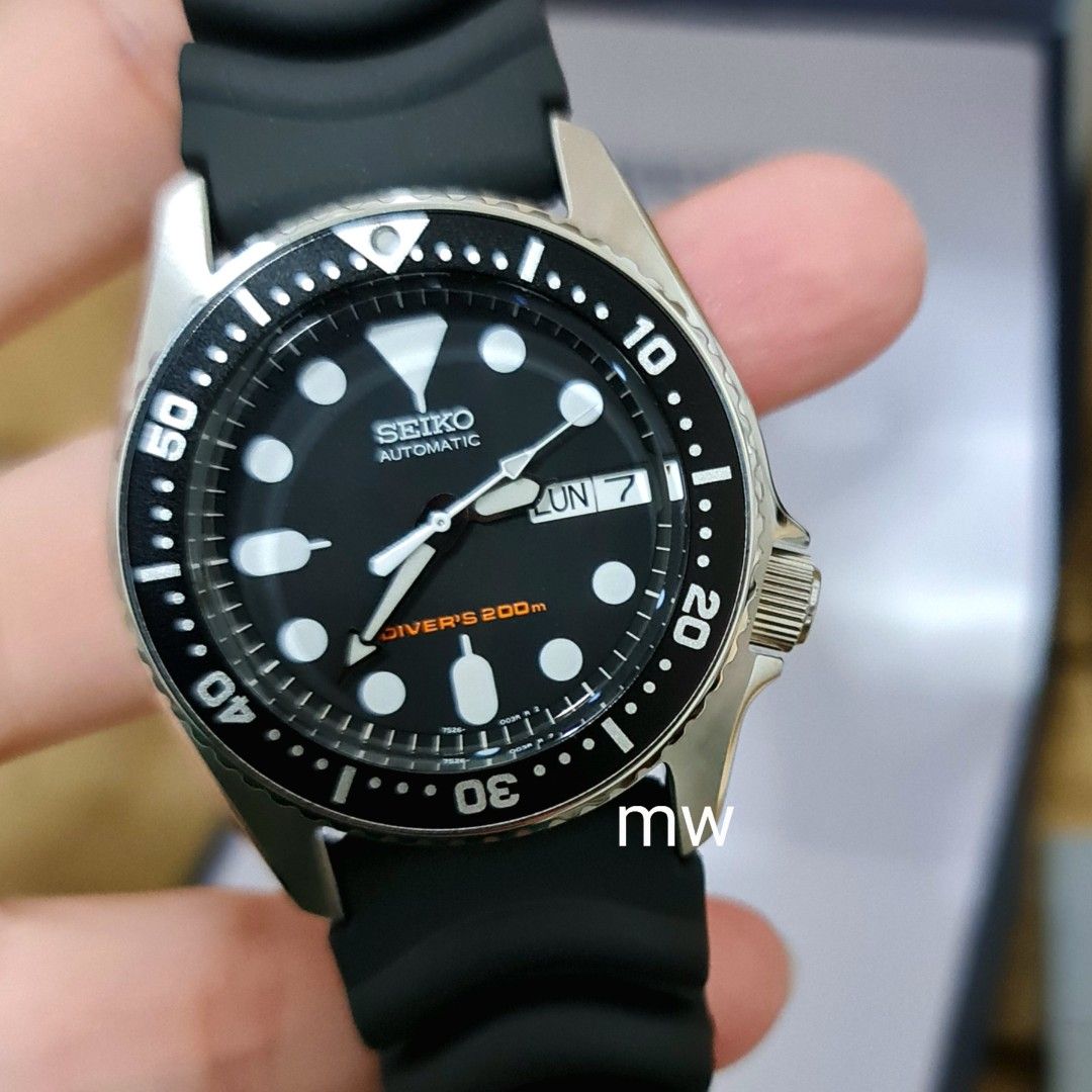 Genuine seiko automatic men's Gents boy size 200m resin automatic watch ...