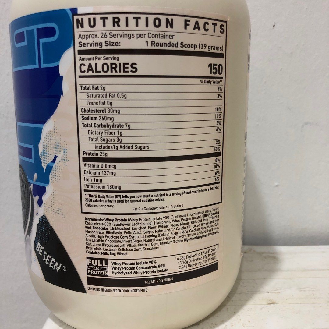Ghost Oreo Protein Powder from the USA, Health & Nutrition, Health ...