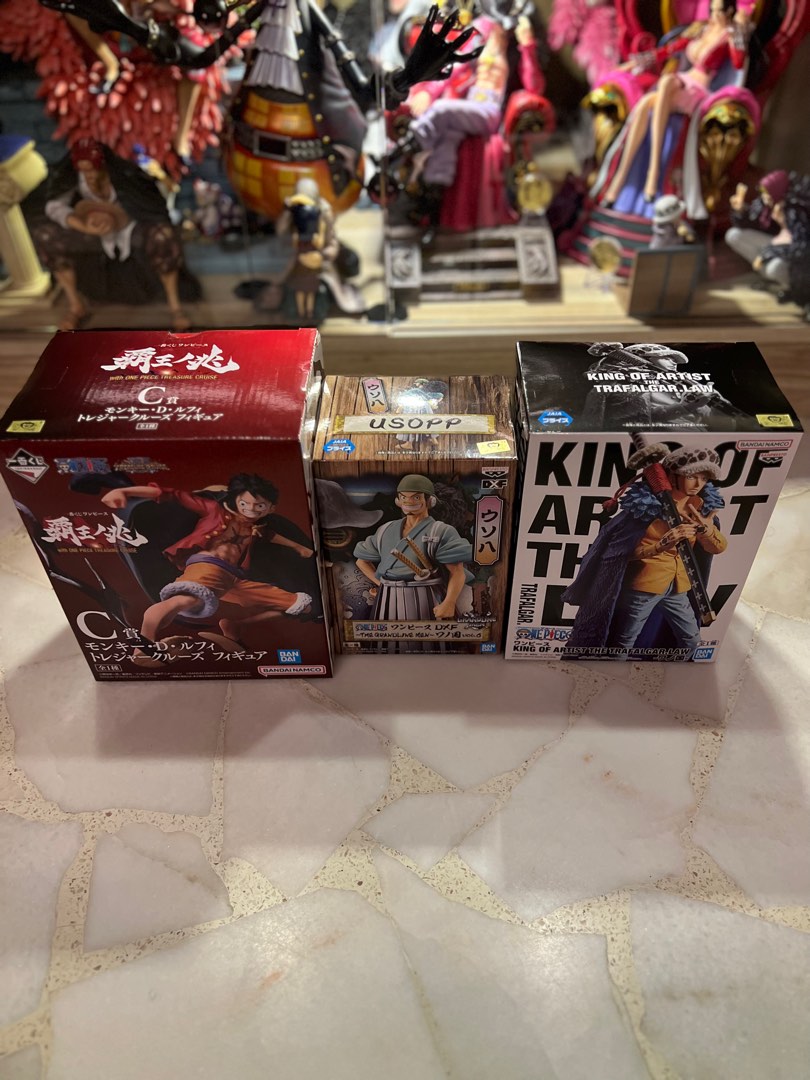 [GOLD TOEI SET] Ichiban kuji , king of artist , dxf one piece luffy law usopp, Hobbies & Toys ...