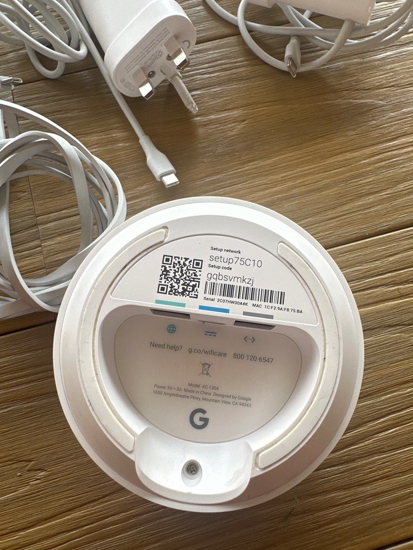 Google AC-1304 WiFi Solution Single WiFi Point Router, Computers & Tech ...