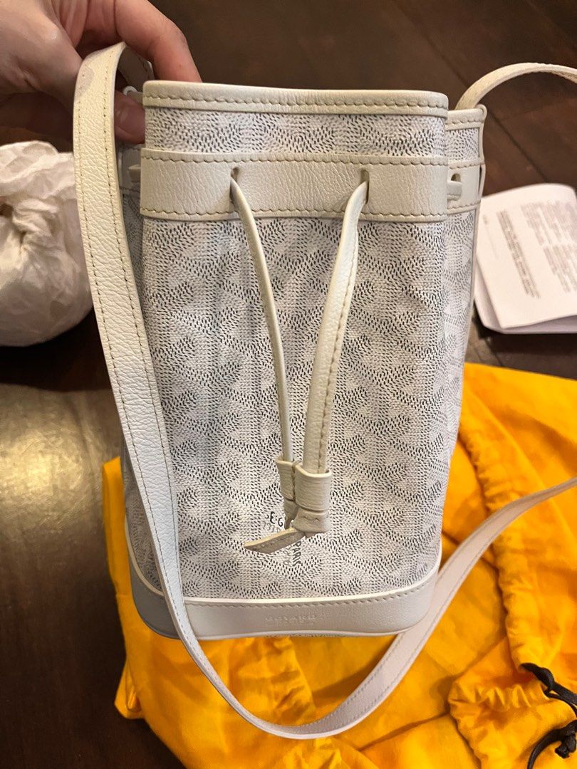 Goyard bucket bag in white, Luxury, Bags & Wallets on Carousell
