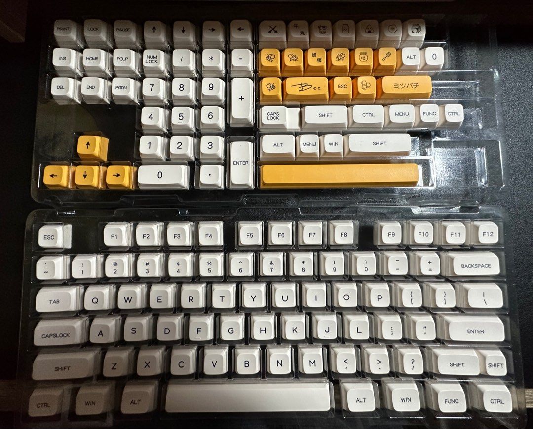 Honey Milk Keycaps 140 keys sublimation PBT XDA Profile, Computers ...