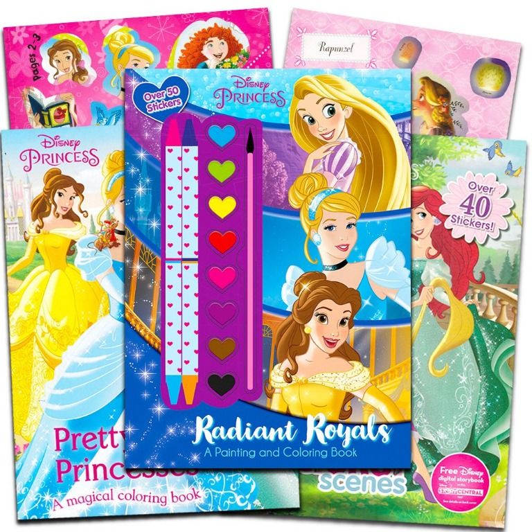 Hot Disney Princess Coloring Book Super Set 3 Disney Princess