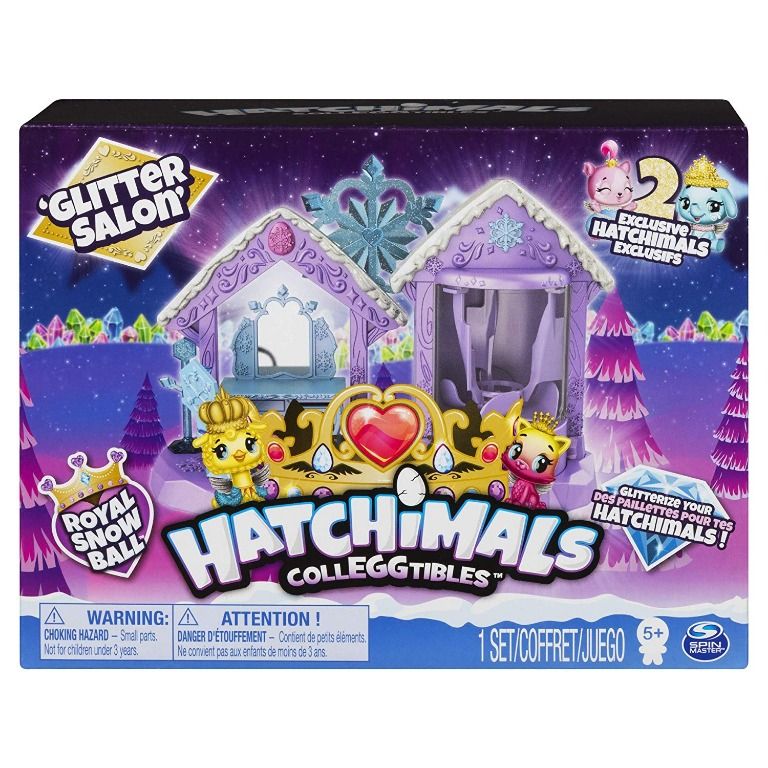 (HOT) Hatchimals Colleggtibles, Glitter Salon Playset with 2 Exclusive ...