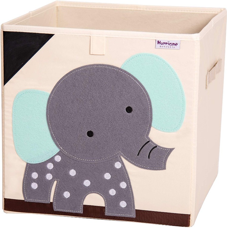 (HOT) Hurricane Munchkin Kids Toy Box. Soft Fabric Toy Storage Bin for ...