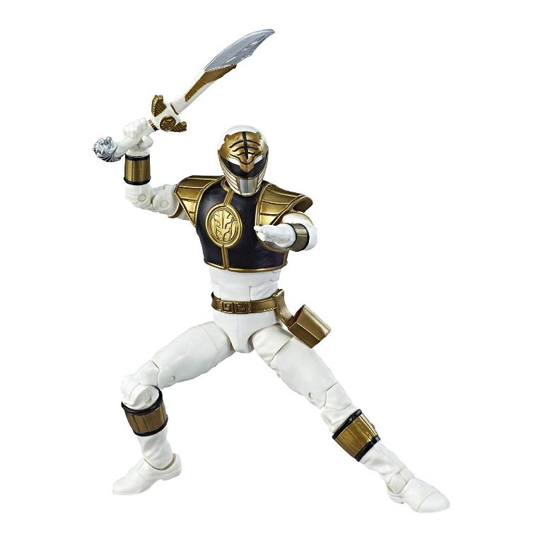 (HOT) Power Rangers White Ranger Collectible Action Figure, Standard ...
