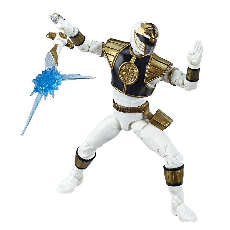 (HOT) Power Rangers White Ranger Collectible Action Figure, Standard ...