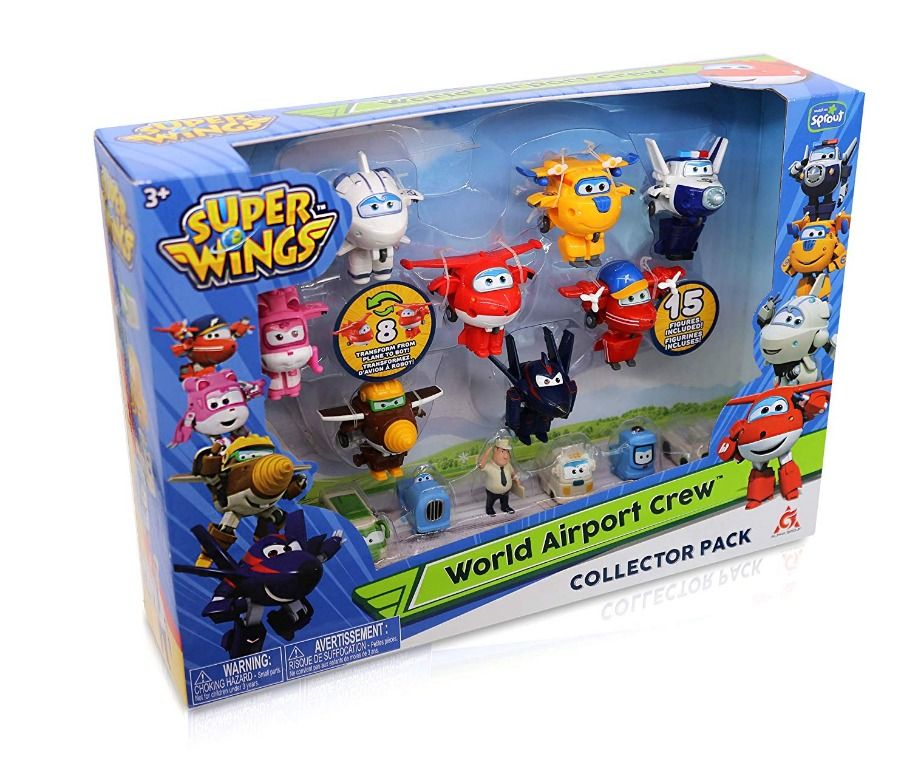 (HOT) Super Wings - Season 2 - Transform-a-Bots World Airport Crew ...