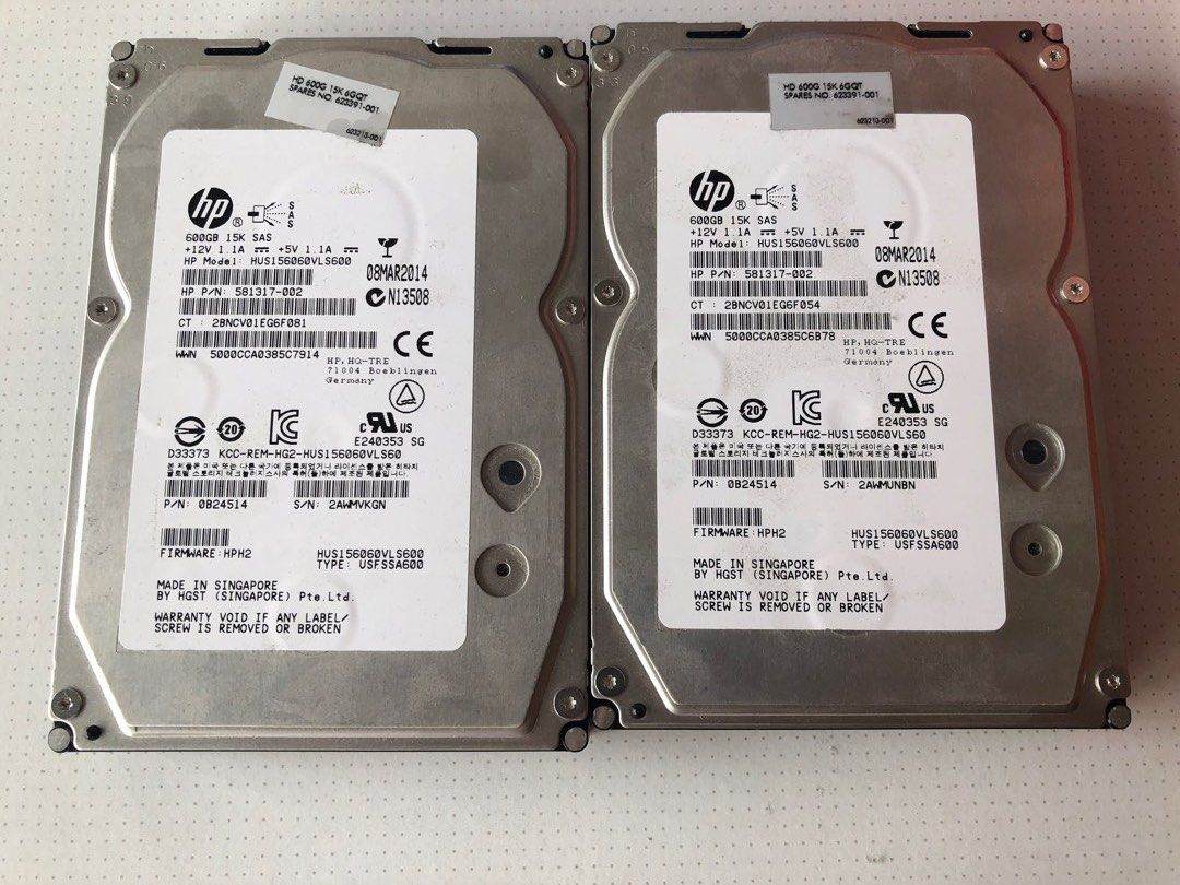 HP 600GB 15K SAS Hard Disk 3.5 , Computers & Tech, Parts & Accessories ...