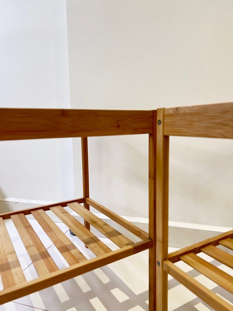 IKEA Nesna Bamboo Bedside Table (2units), Furniture & Home Living ...