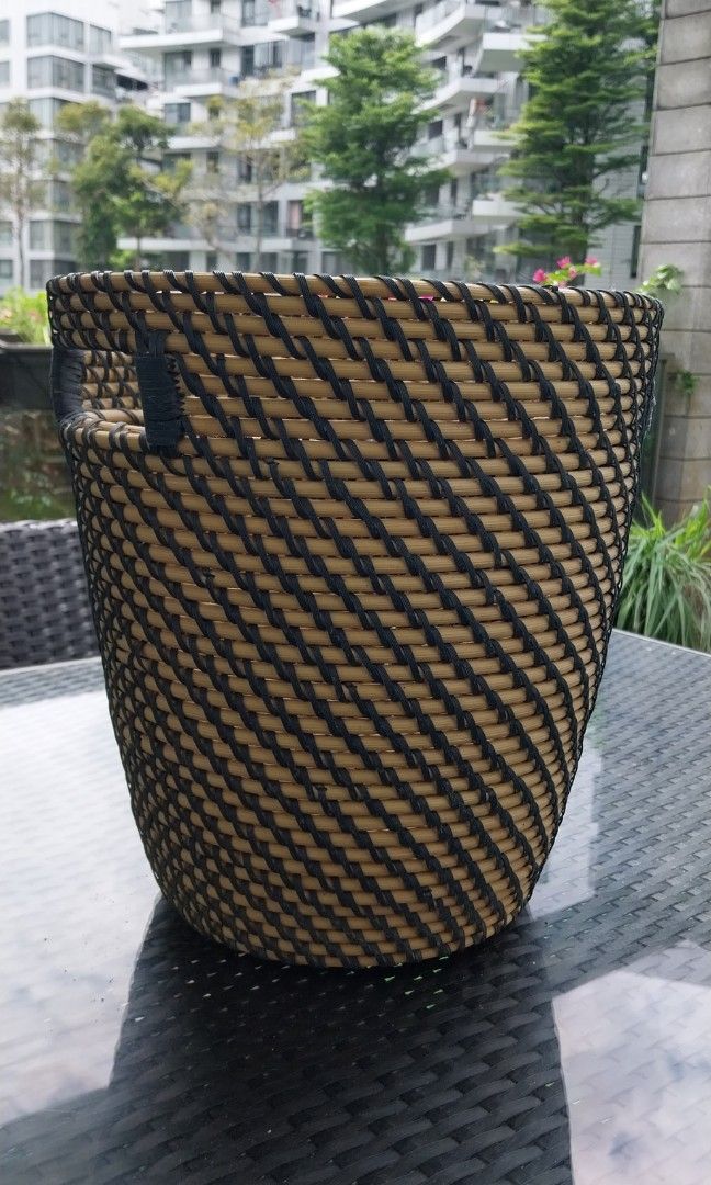 IKEA rattan basket / pot, Furniture & Home Living, Home Decor, Vases ...
