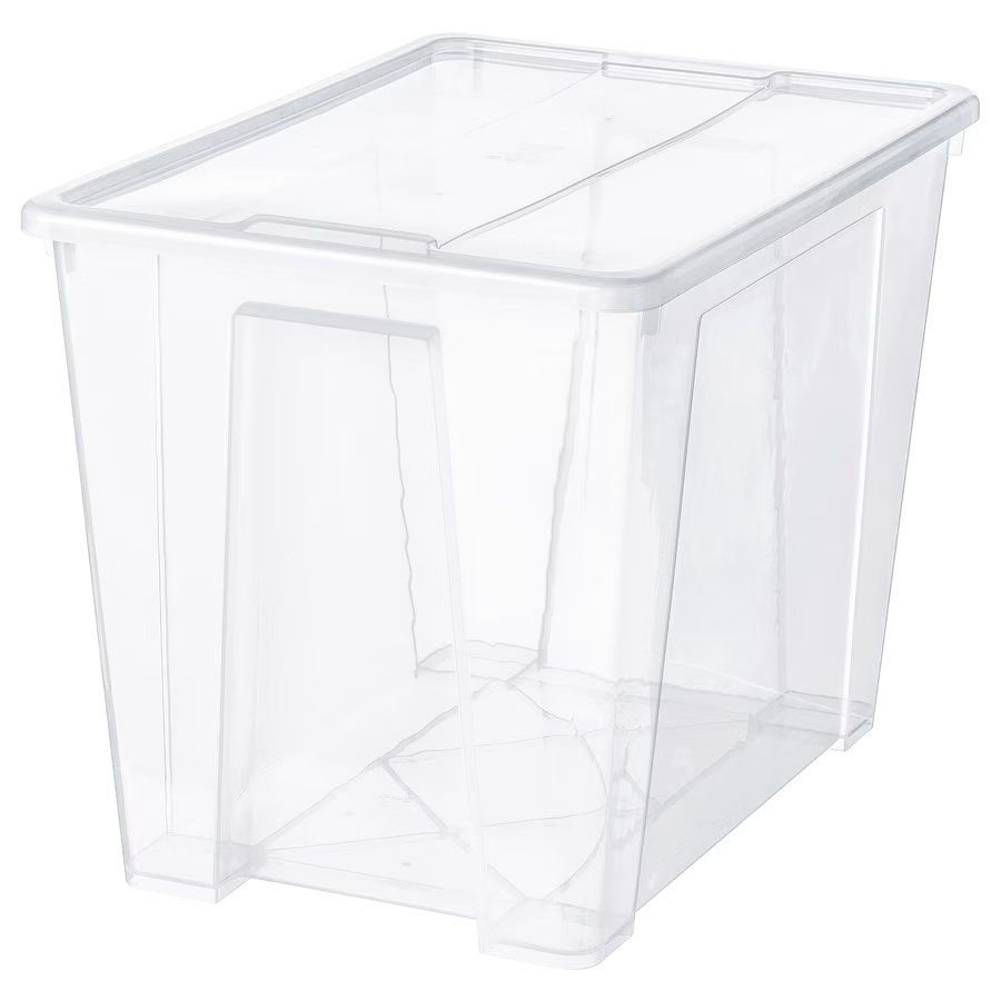 IKEA Samla Storage box 65l, Furniture & Home Living, Home Improvement ...