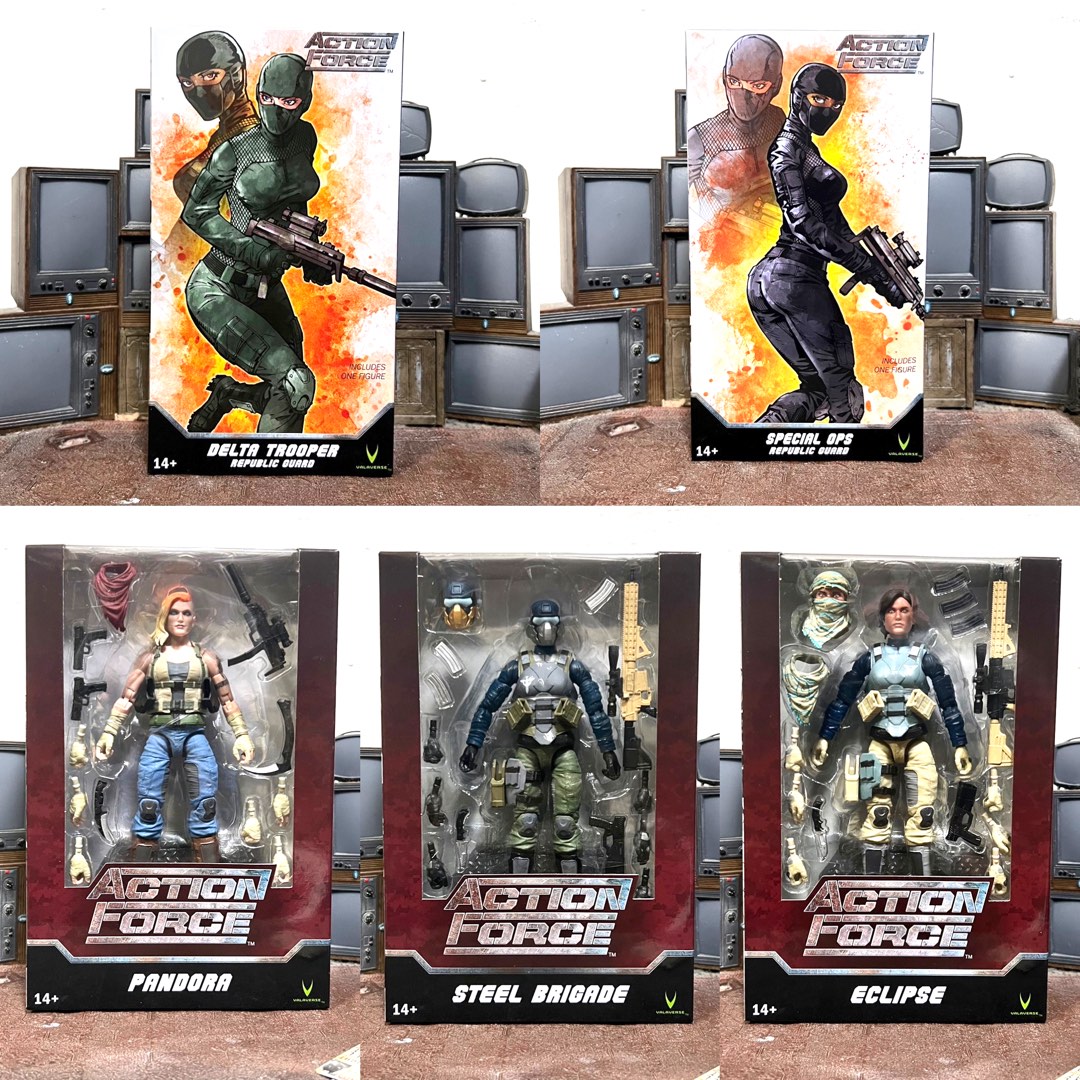 [In hand] Valaverse Series 3 Action Force Price Guide: 1) Pandora, Eclipse, Kill Switch, Steel ...