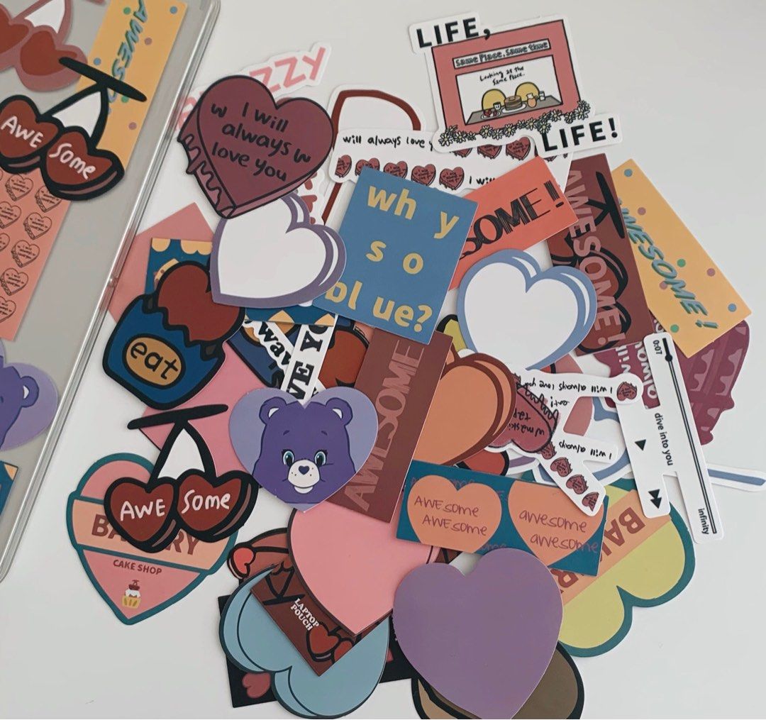 Ins Stickers Set (Ouyang Nana), Hobbies & Toys, Stationery & Craft ...